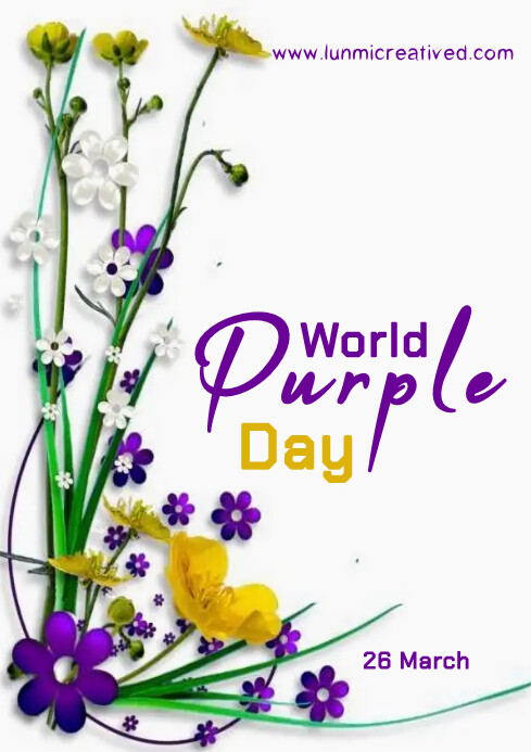 Purple Day Template | PosterMyWall