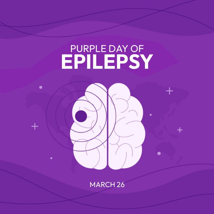 Plantilla de Purple Day Of Epilepsy Instagram Post | PosterMyWall