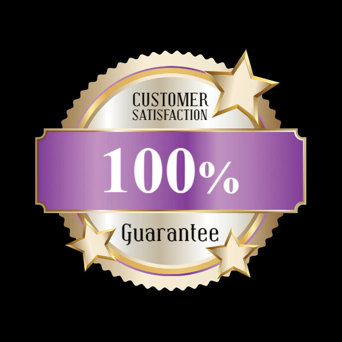 Copy of Purple Design Customer Satisfaction Label | PosterMyWall