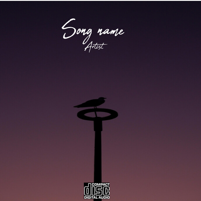 Purple Design Size Album Cover Templat | PosterMyWall