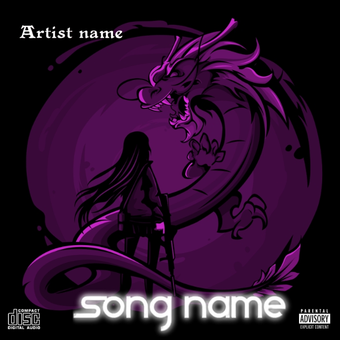 Purple Dragon Template | PosterMyWall