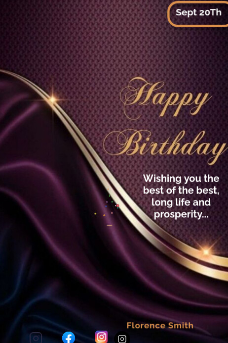 Purple Editable Birthday Party Flyer Poster Template | PosterMyWall