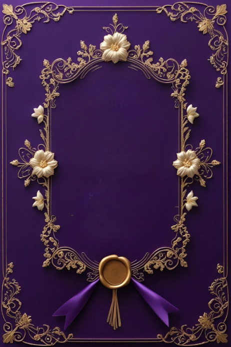 Plantilla de Purple Elegant Invitation Poster | PosterMyWall