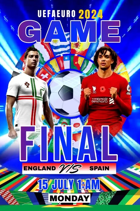 Purple Football Poster templaat | PosterMyWall