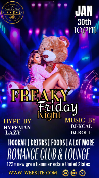 Copy of Purple Freaky Friday Night Party Instagram Story | PosterMyWall