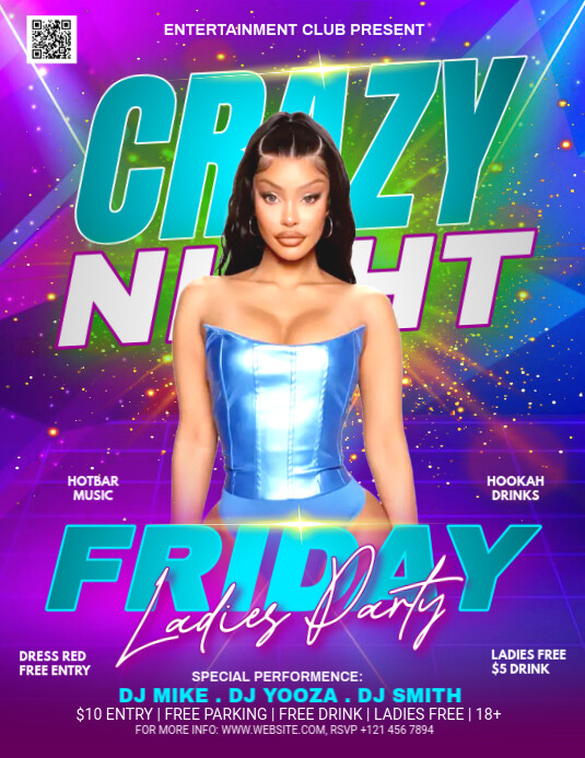 Copy of Purple Friday After Work Night Party Flyer Flyer (us Letter ...