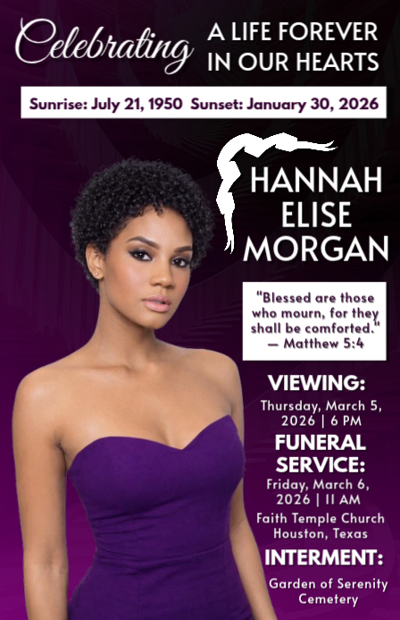 Purple Funeral Flyer Memorial Flyer Template | PosterMyWall