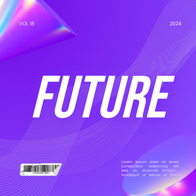 Purple Future Album Cover Template | PosterMyWall