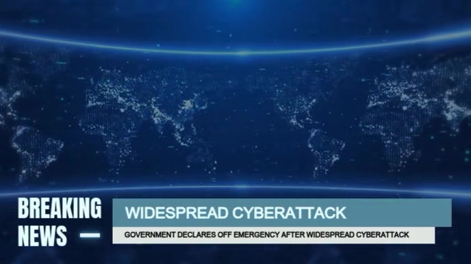 Purple Futuristic Breaking News Video Digital Display (16:9) Template ...