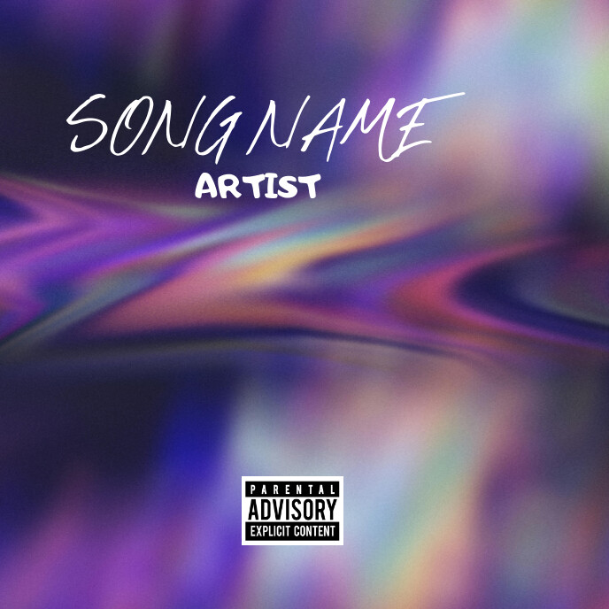 Plantilla de Purple Futuristic Color Album Cover | PosterMyWall