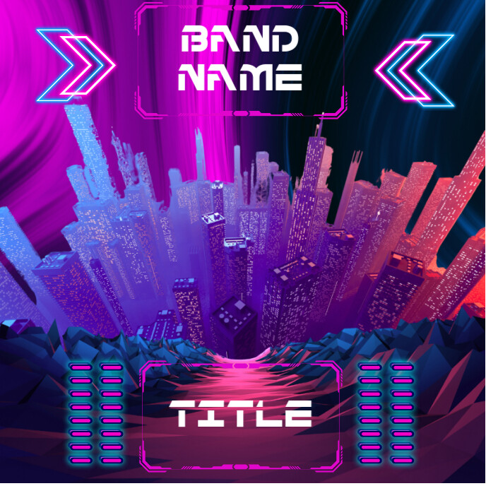 Copy of Purple Futuristic Cyber Album Cover | PosterMyWall