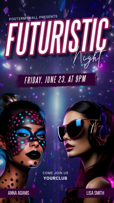 Plantilla de Purple Futuristic Future 3d Instagram Reel o | PosterMyWall