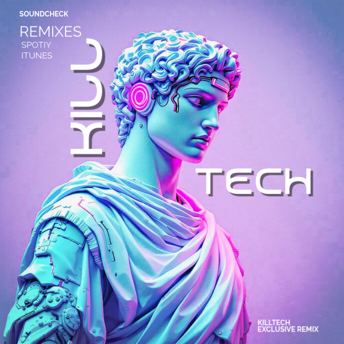 Copy of Purple Futuristic Kill Tech Album Cover | PosterMyWall