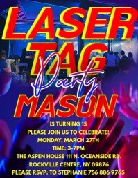 Laser Tag Party Template | PosterMyWall