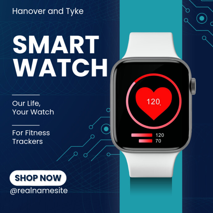 Purple Futuristic Smart Watch Instagram Post Template | PosterMyWall