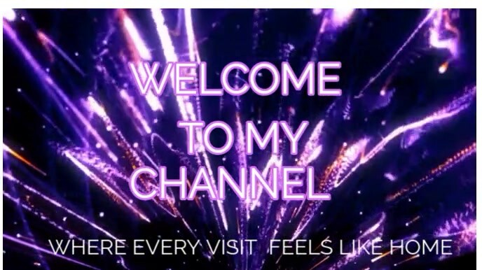 Purple Futuristic Welcome To My Channel Intro Screen Template Digital ...