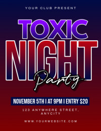 Toxic Party Night Poster Design Template | PosterMyWall