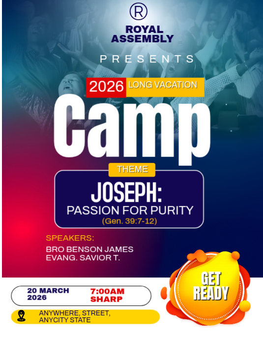 Plantilla de Purple Gradient 2026 Vacation Camp Flyer (us Letter ...