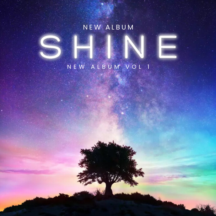 Purple Gradient Album Cover Template | PosterMyWall