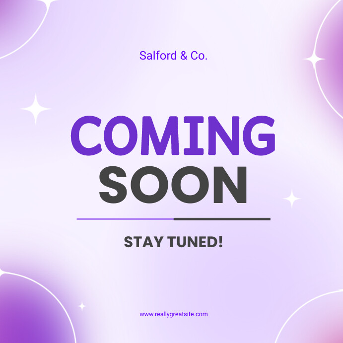 Purple Gradient Coming Soon Instagram Post Template | PosterMyWall