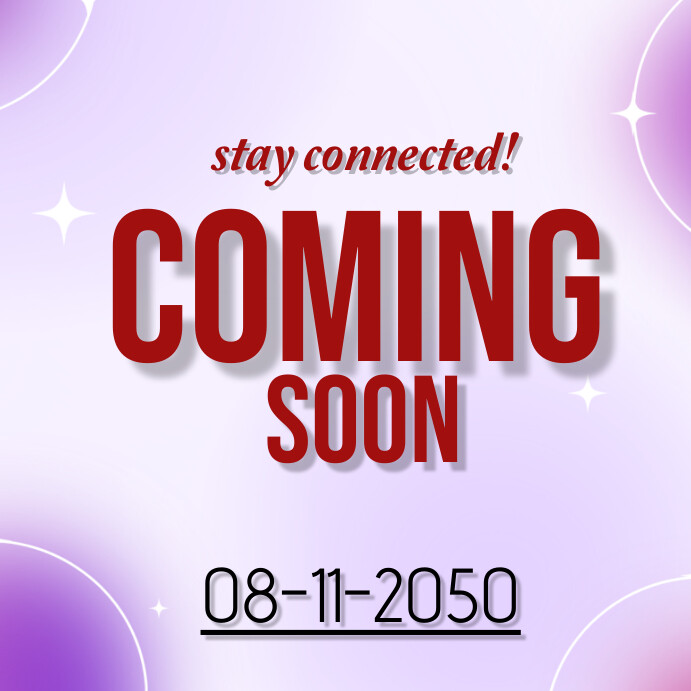 Purple Gradient Coming Soon Template And New | PosterMyWall