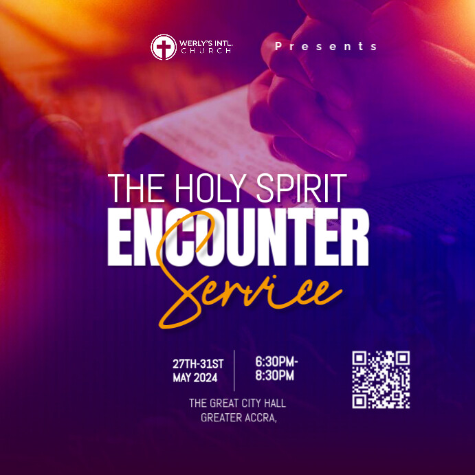 Copy of Purple Gradient Holy Spirit Encounter Flyet Instagram Post ...