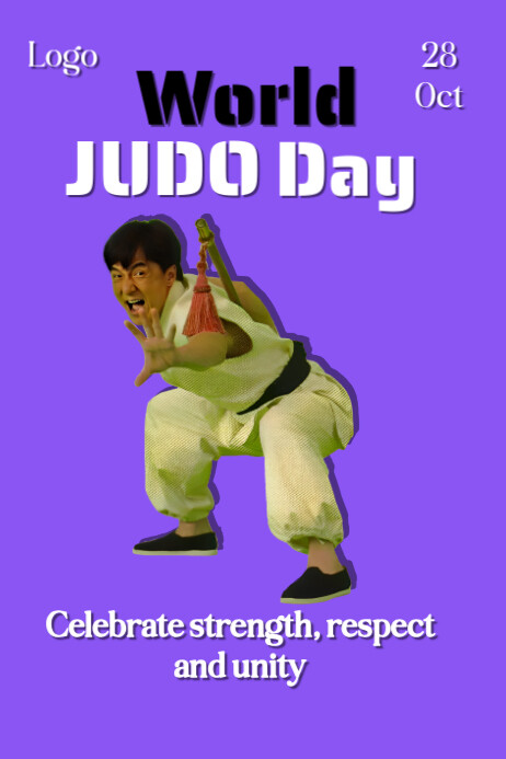 Copy of Purple Gradient World Judo Day Poster | PosterMyWall