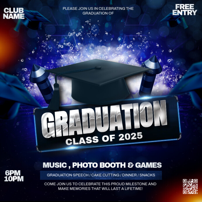Copy of Purple Graduation Party Instagram Post | PosterMyWall