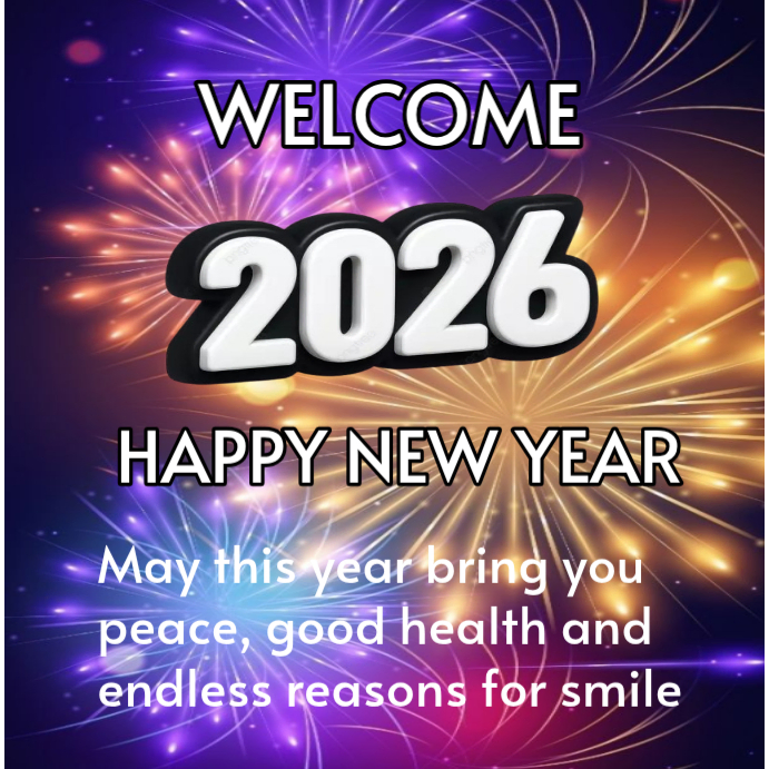 Purple Happy New Year 2026 Design Template Instagram Post | PosterMyWall
