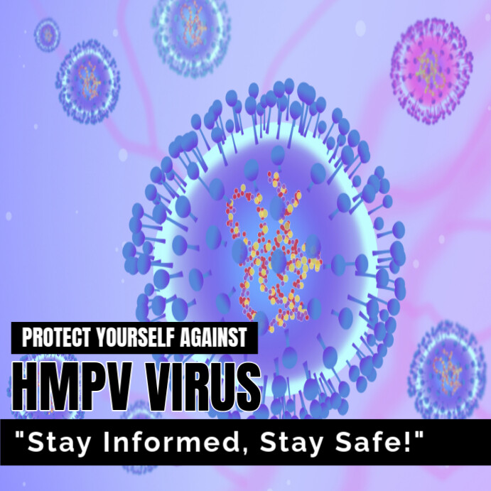 Purple Hmpv Virus Instagram Post Template | PosterMyWall