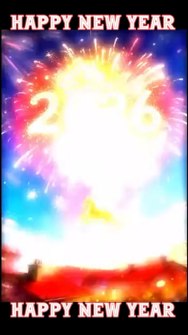 Plantilla de Purple Illustrative Happy New Year 2026 Instagram Reel ...