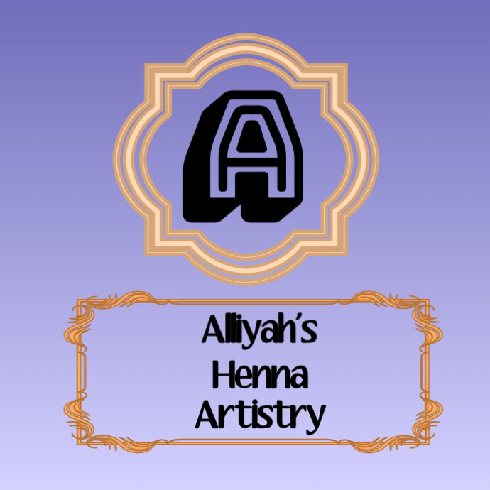 Plantilla de Purple Illustrative Henna Artistry Logo | PosterMyWall