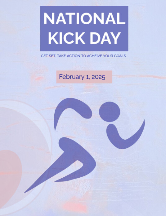 Copy of Purple Illustrative National Kick Day Flyer (us Letter ...