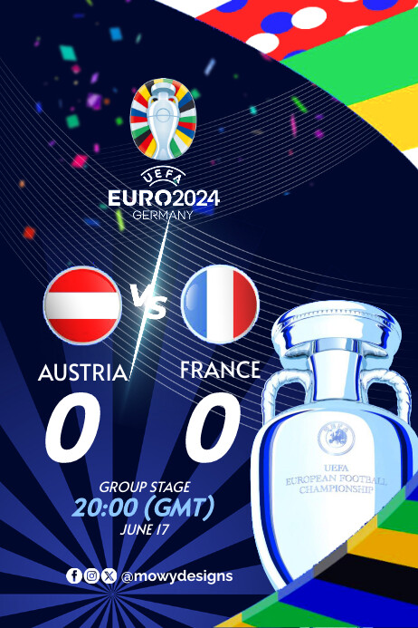 Copy of Purple Illustrative Uefa Euro 2024 Fixture P | PosterMyWall