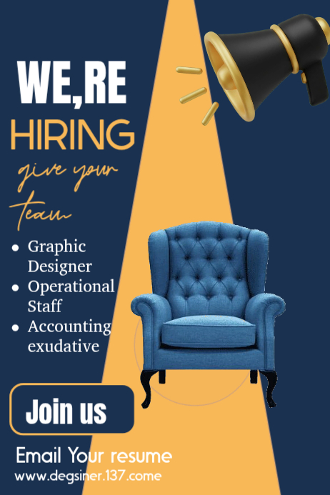 Purple Job Recruitment Poster high-quality PSD Print able Vactrious ...