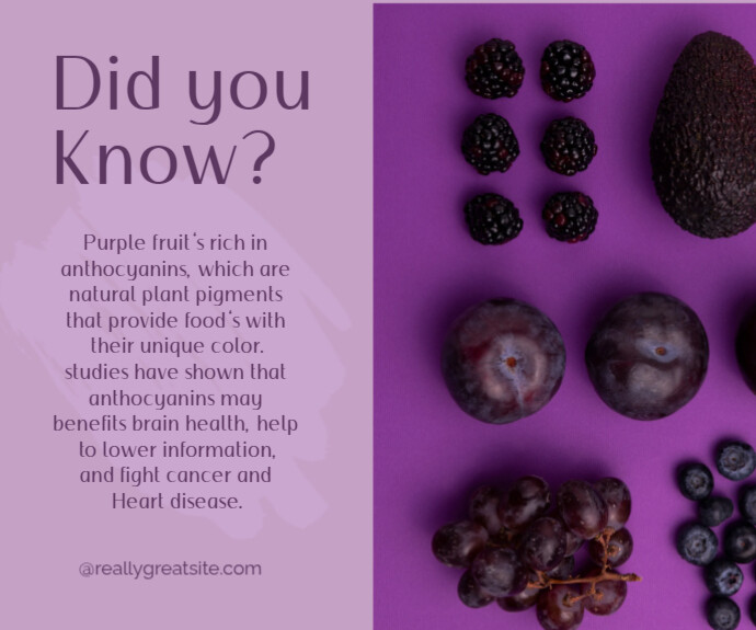 Plantilla de Purple Joyful A Medium Rectangle | PosterMyWall