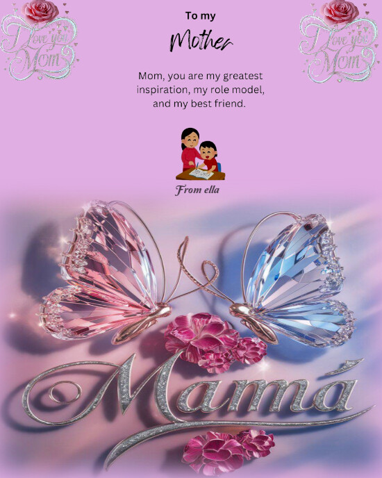 Copy of Purple Joyful A Message To My Mother Template Instagram ...
