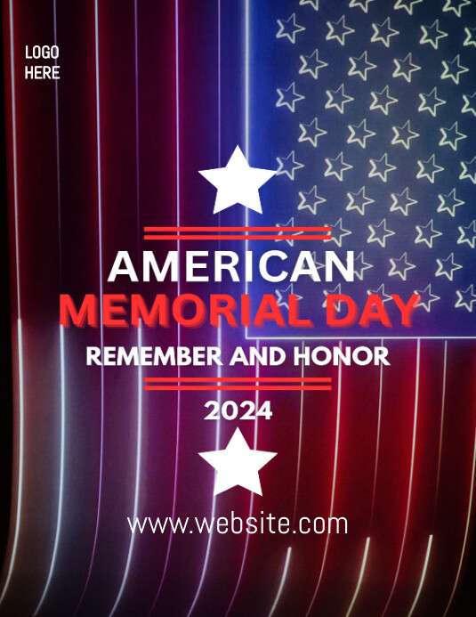 Purple Joyful American Patriot Day Flyer (us Template | PosterMyWall