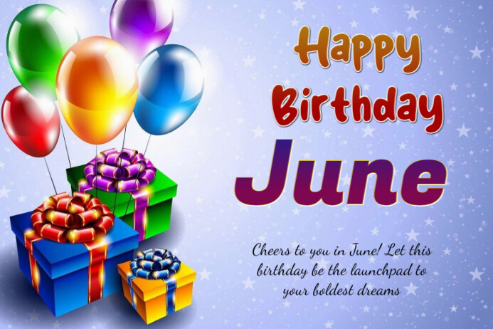 Purple Joyful Birthday Card Label Template | PosterMyWall