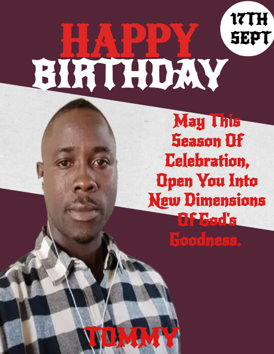 Purple Joyful Birthday Flyers Flyer (us Lett Template | PosterMyWall