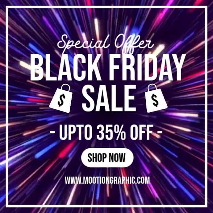 Purple Joyful Black Friday Sale Instagram Post Template | PosterMyWall