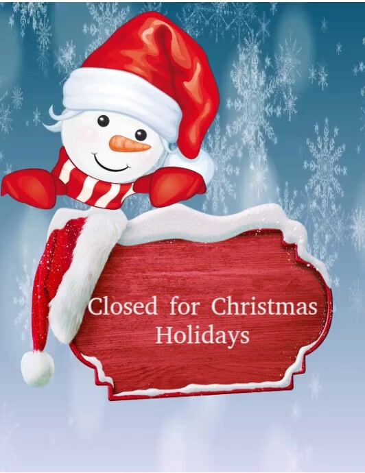 Purple Joyful Closed For Christmas Flyer (us Letter), small business ...