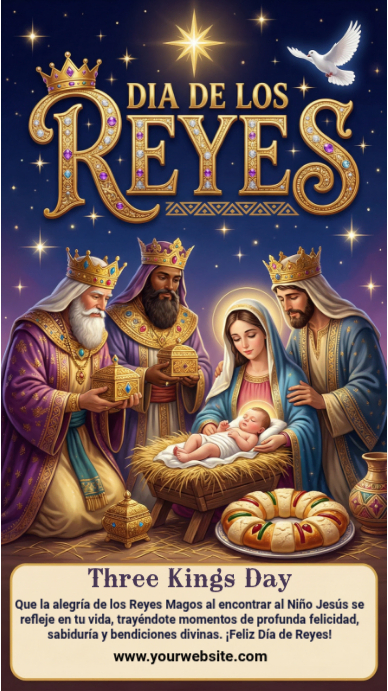 Copy of Purple Joyful Dia De Los Reyes Instagram Story | PosterMyWall