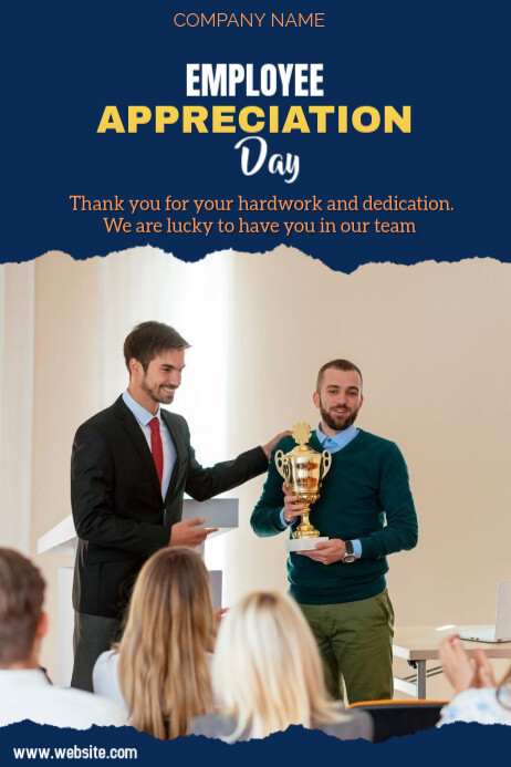 Purple Joyful Employee Appreciation Day Poster Template | PosterMyWall