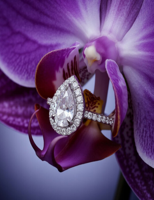 Purple Joyful Engagement Ring Display Flyer (us Letter) Template ...
