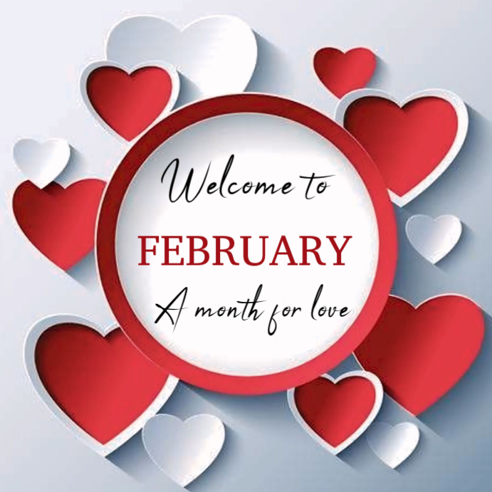 Purple Joyful February Instagram Post Template | PosterMyWall