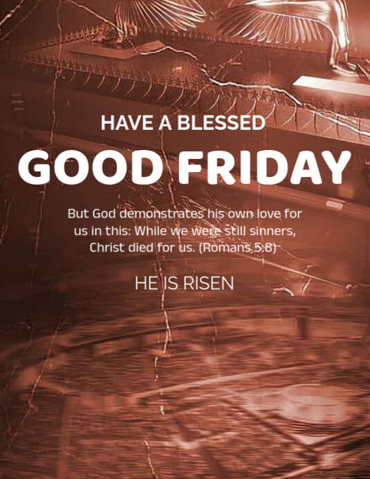 Copy of Purple Joyful Good Friday Flyer (us Letter) | PosterMyWall