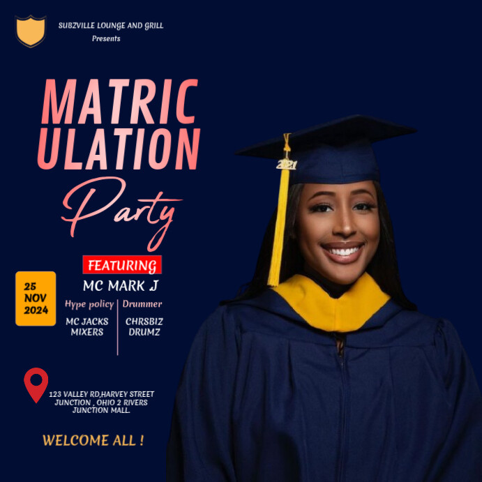 Purple Joyful Graduation Party Instagram Post Template | PosterMyWall