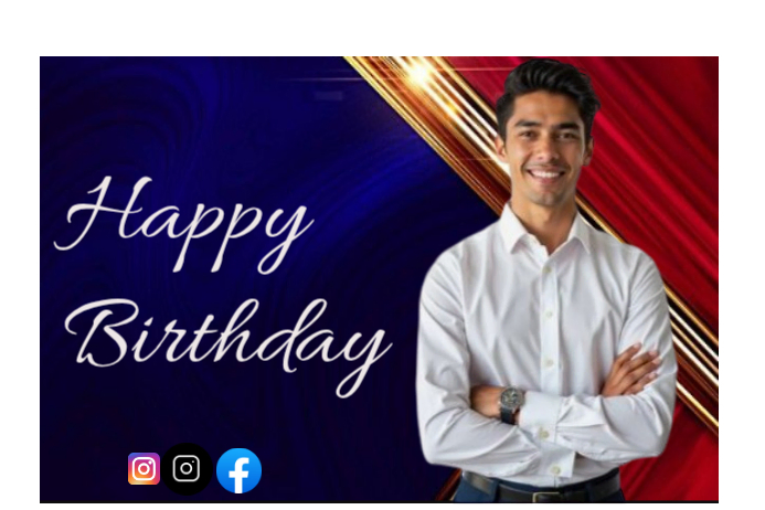 Purple Joyful Happy Birthday Label Template | PosterMyWall