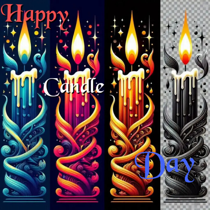 Copy of Purple Joyful Happy Candle Day Instagram Post | PosterMyWall